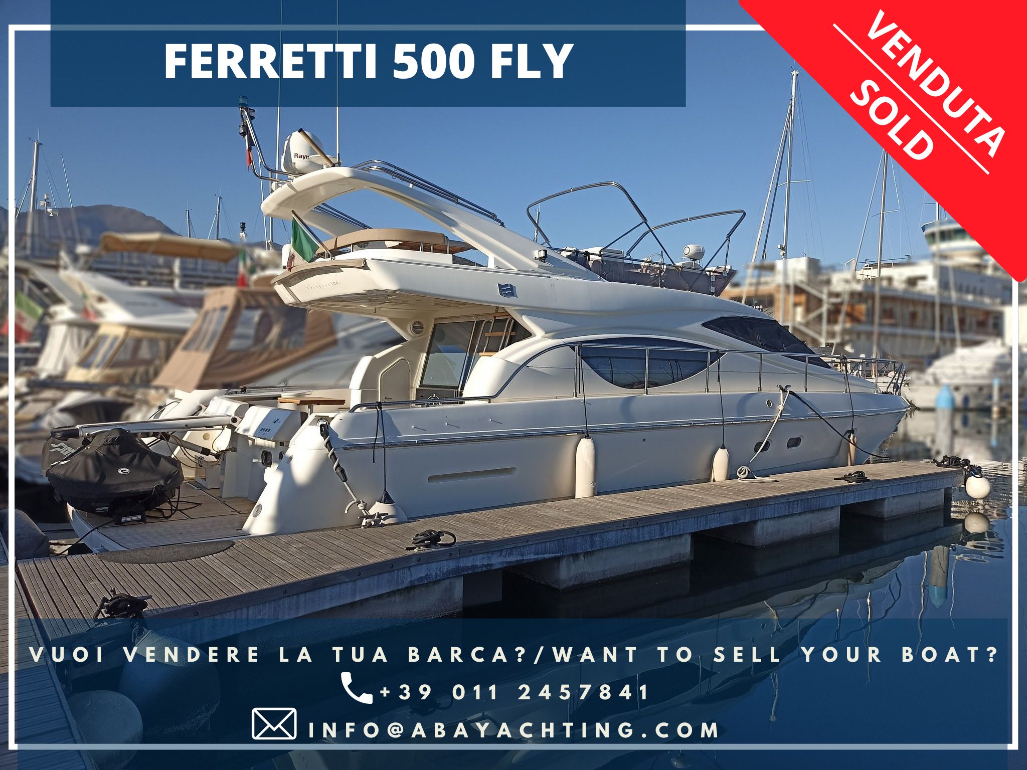 Ferretti 500 Fly venduto